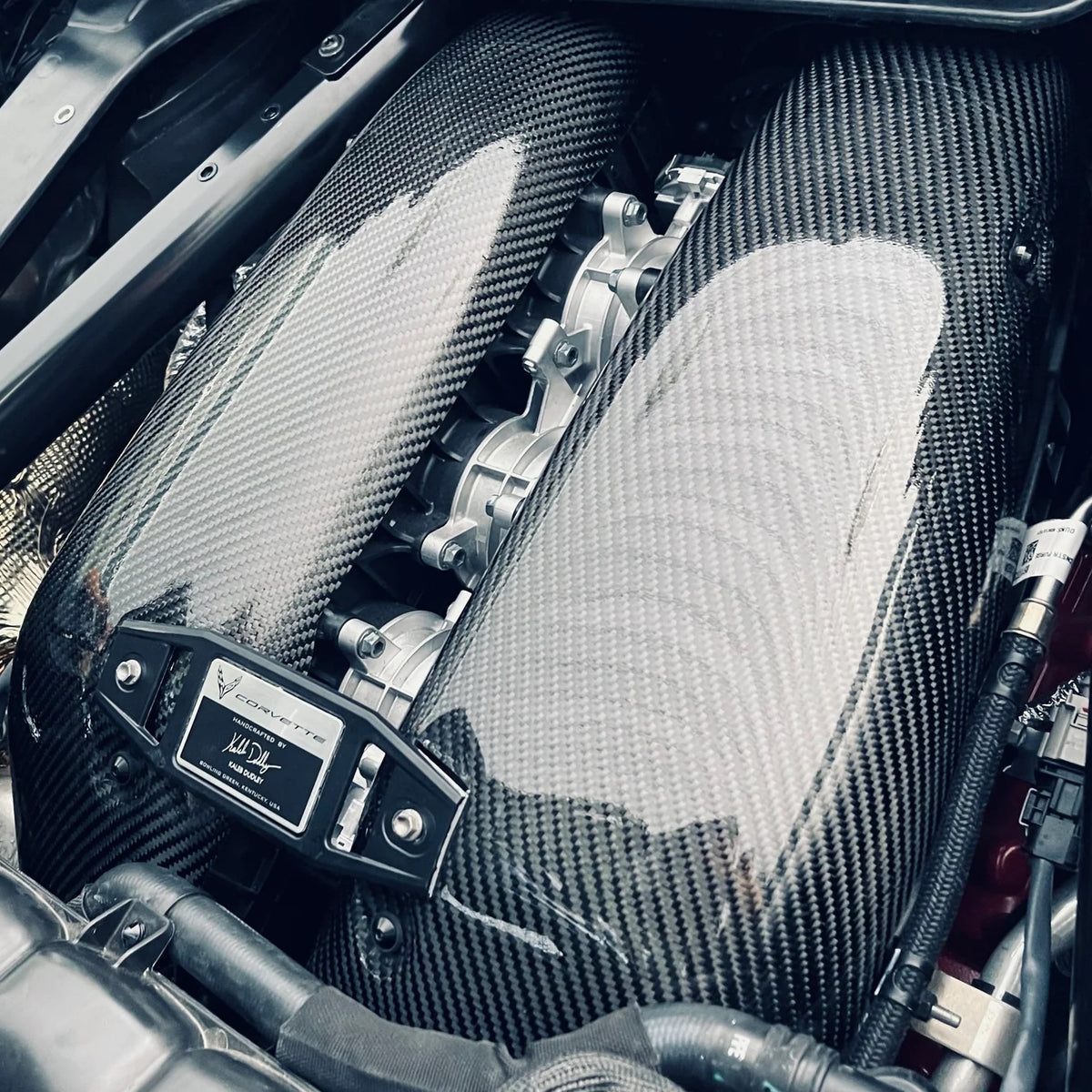 Carbon Fiber LT6 Engine Intake Manifold Covers For C8 Corvette Z06 ...