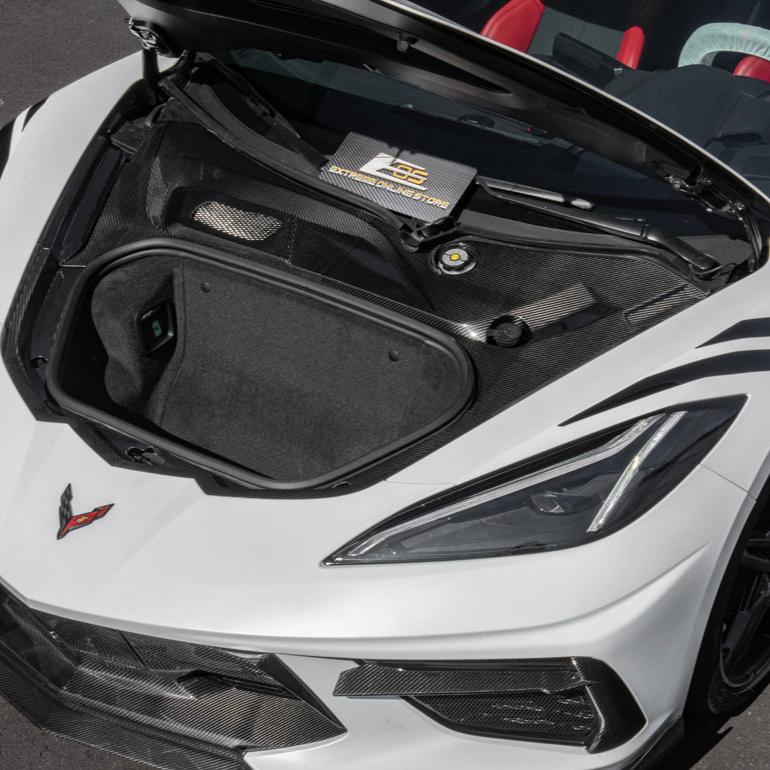 Carbon Fiber Front Trunk Trim Cover Kit For C8 Corvette Stingray, E-Ra ...