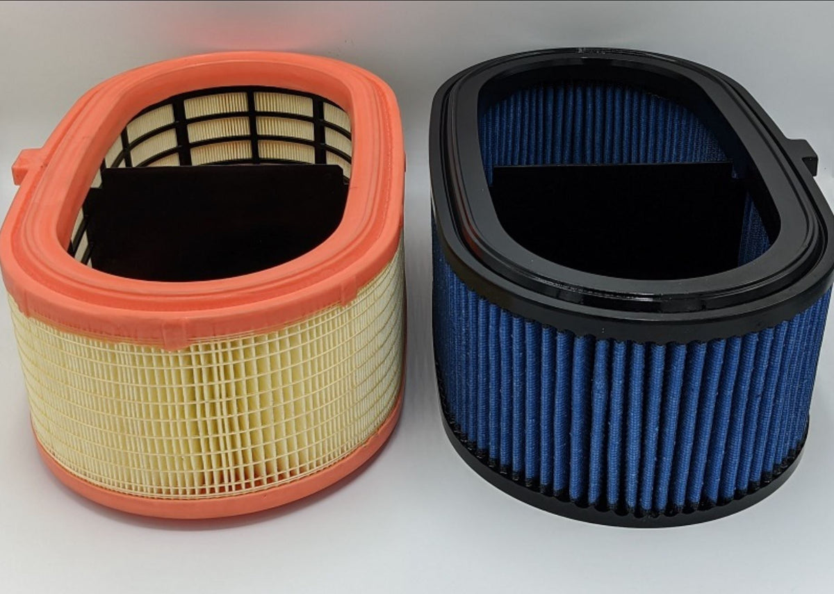 Attack Blue Nanofiber Reusable Air Filter For C8 Corvette Stingray and ...